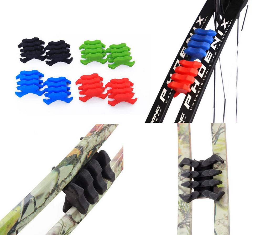 2x Compound Bow Limbs Damper Stabilizer Damper Silencer Hunting Target ...
