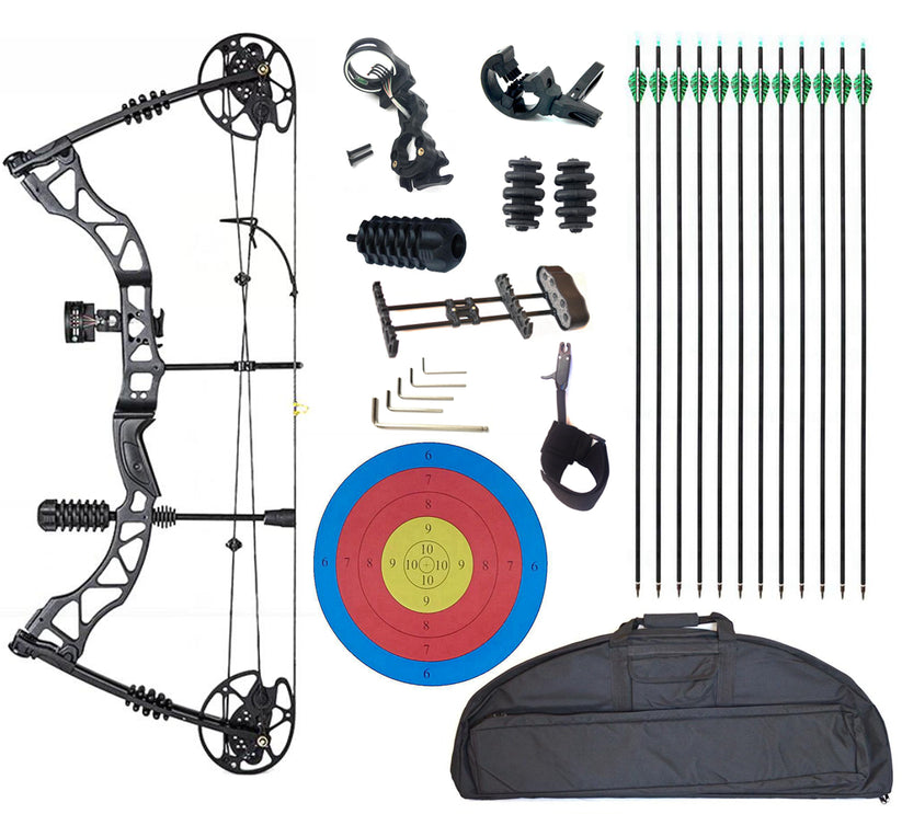 KM Compound Bow 30-65lbs Adjustable For Archery Target Hunting ...