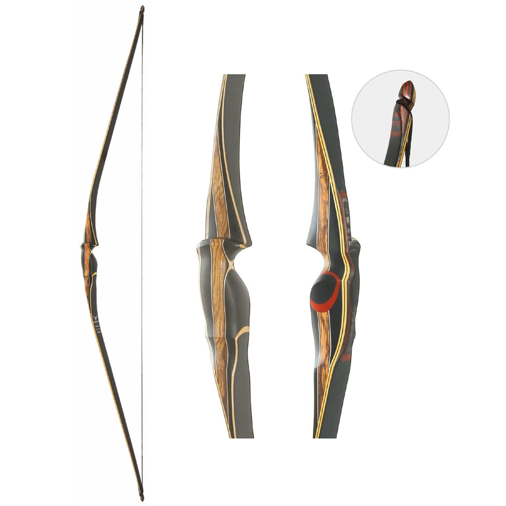 Old Mountain Archery OMA VOLCANO Hybrid Bow Carbon Traditional Long bo ...