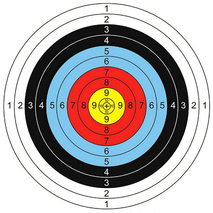 20 x Paper Target Faces 60x60cm for Compound Recurve Bow Archery Targe ...