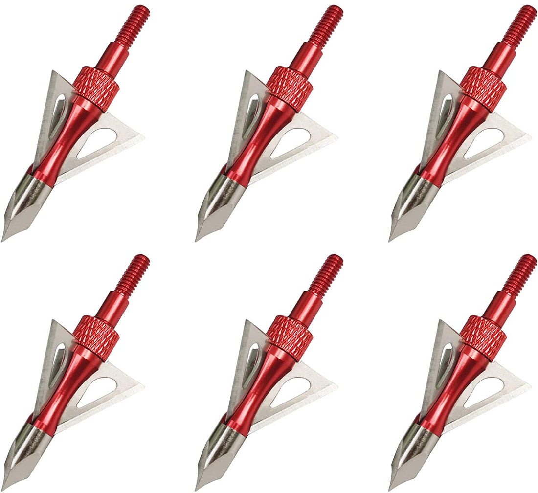 NEW Archery Hunting Broadhead 3 Blade 100grain Compound Recurve Bow Hu ...